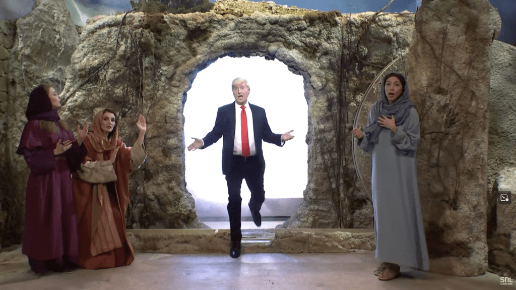 Donald Trump Thinks He is Jesus on Easter in SNL's Cold Open