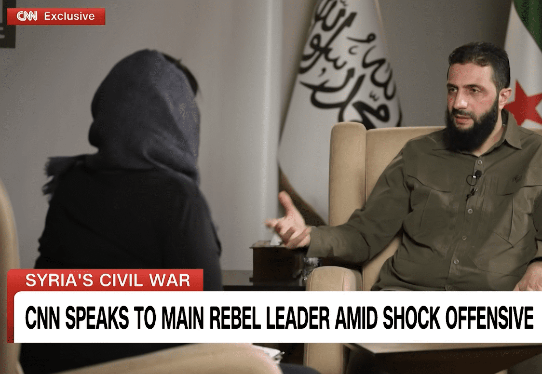 Syrian Rebel Leader Says His Goal Is To Overthrow Assad