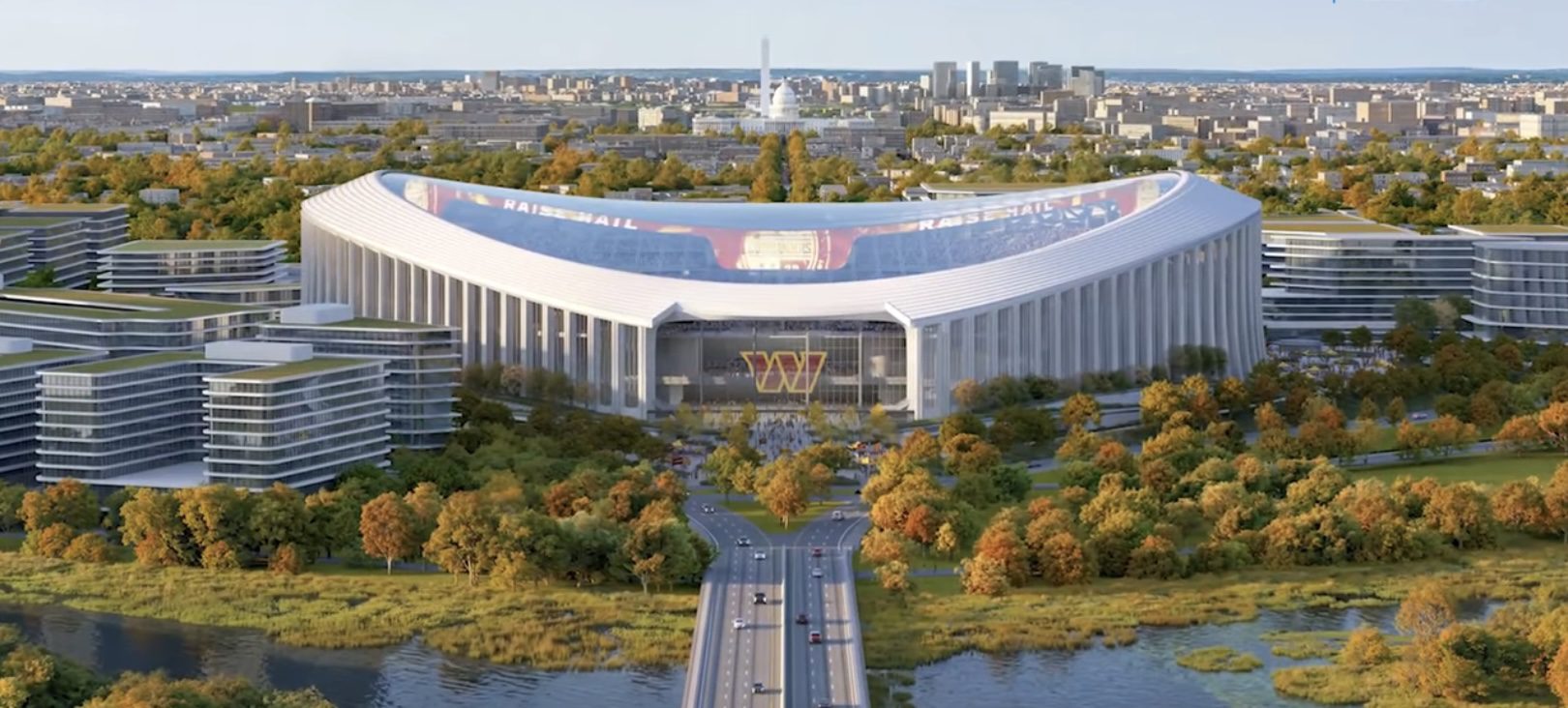 Commanders Unveil Renderings of $4 Billion Stadium That Blends RFK ...